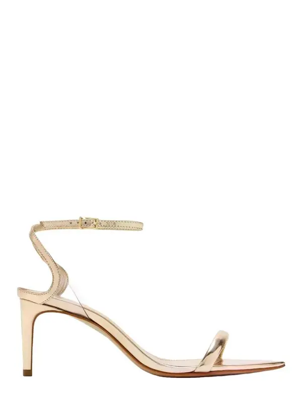 Schutz 50mm Prya Ankle-strap Sandals - Gold