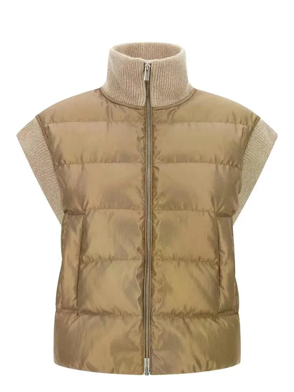 Peserico Quilted Gilet - Neutrals