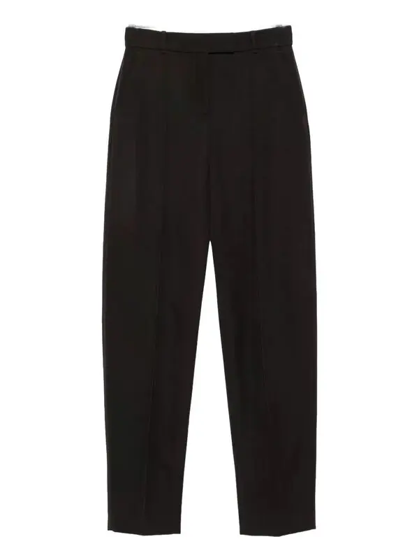 Alexander McQueen Pressed-crease Tailored Trousers - Brown