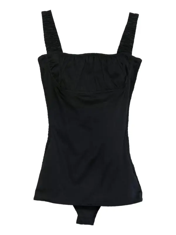 Gimaguas Square-neck Bodysuit - Black