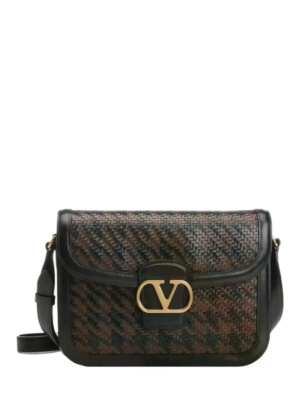 Valentino Garavani Small 9to5 Leather Shoulder Bag - Black