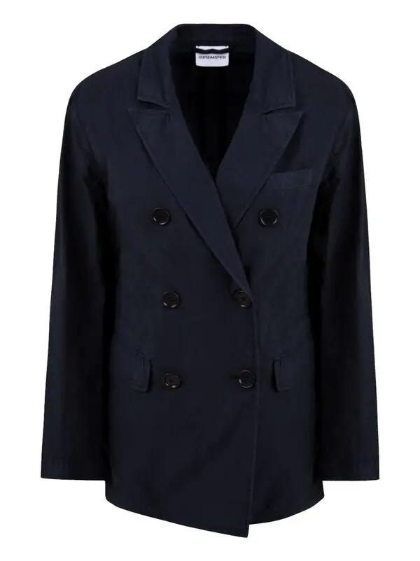 Aspesi Double Breasted Blazer - Blue