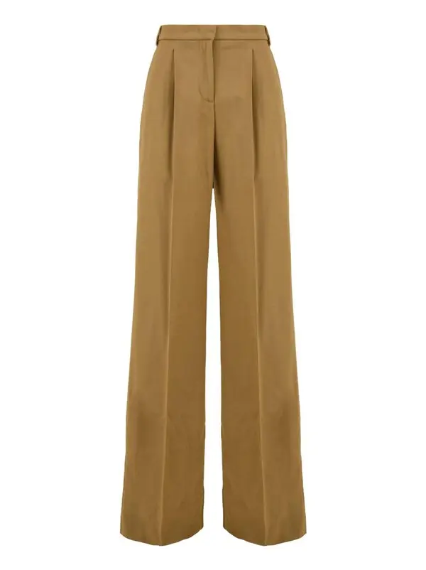 Aspesi Pleated Wide Leg Trousers - 01088 Tabacco