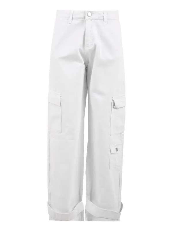 HINNOMINATE Wide Leg Trousers - White