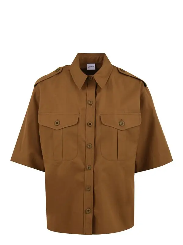 Aspesi Shirts - Brown
