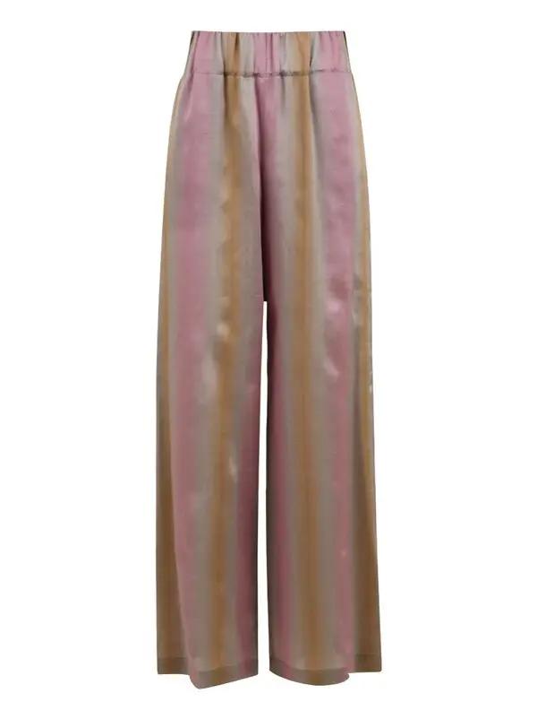 Aspesi Striped Wide Leg Trousers - Multicolour