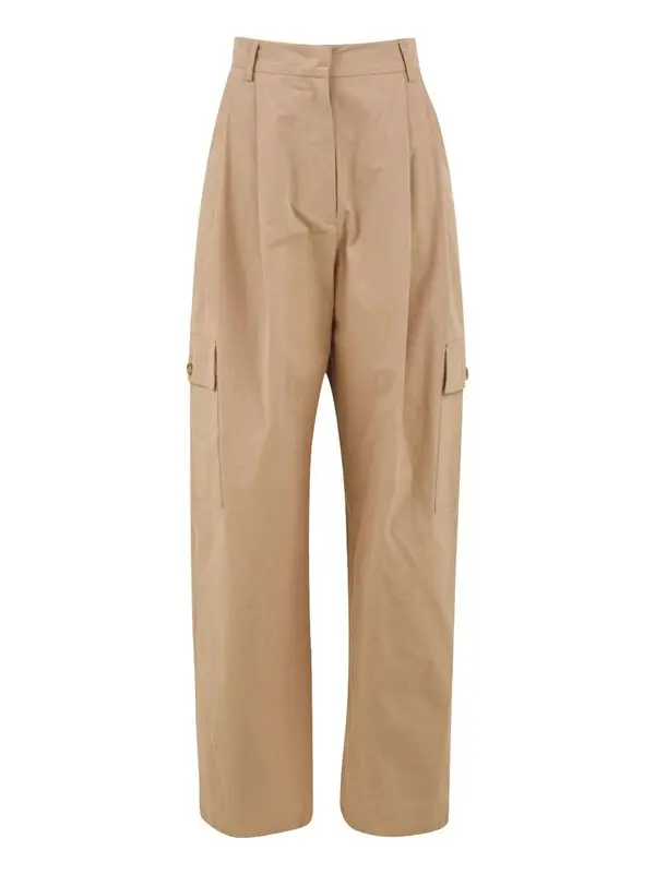ATTIC AND BARN Wide Leg Trousers - Sand