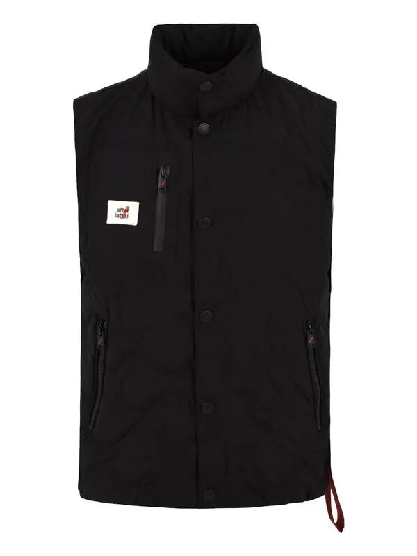 AFTER/LABEL Quilted Vest - Black