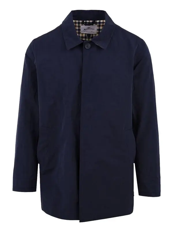 Aquascutum Collared Coat - Blue