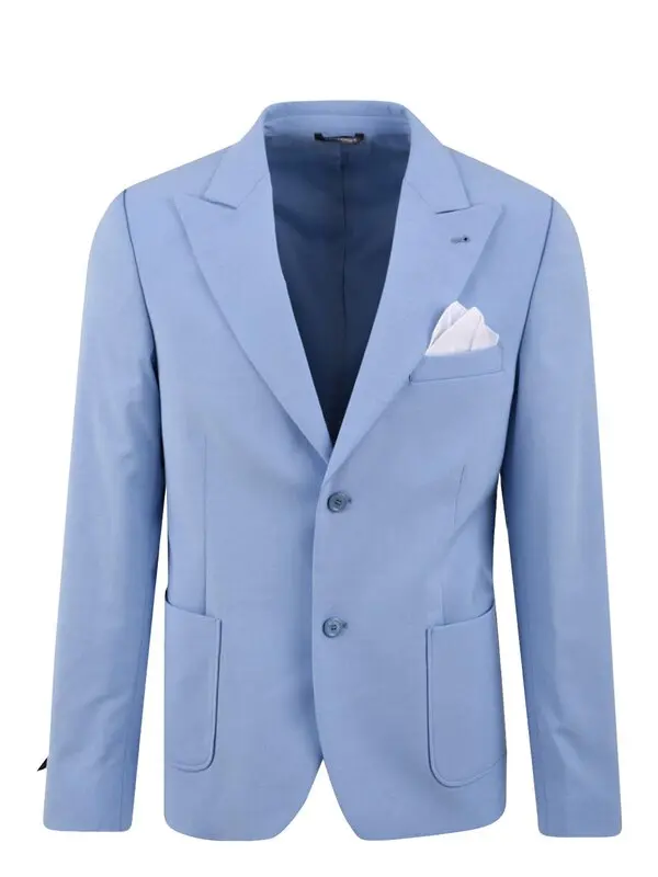 DANIELE ALESSANDRINI Blazer - Clear Blue