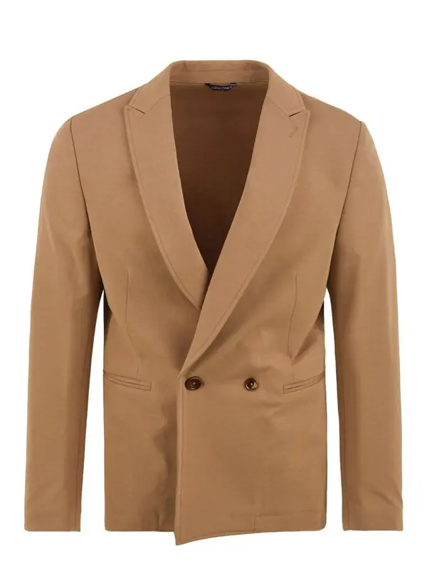 DANIELE ALESSANDRINI Double Breasted Blazer - Sand