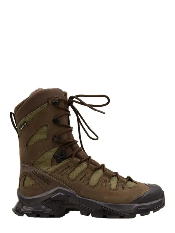 SALOMON Lace Up Boots - Earthb/green/black