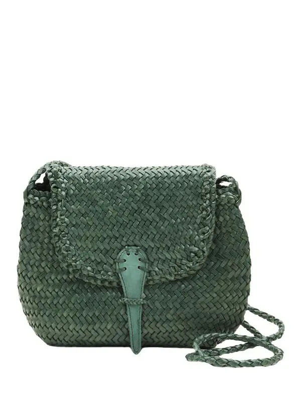 Dragon Diffusion Woven Shoulder Bag - Forest