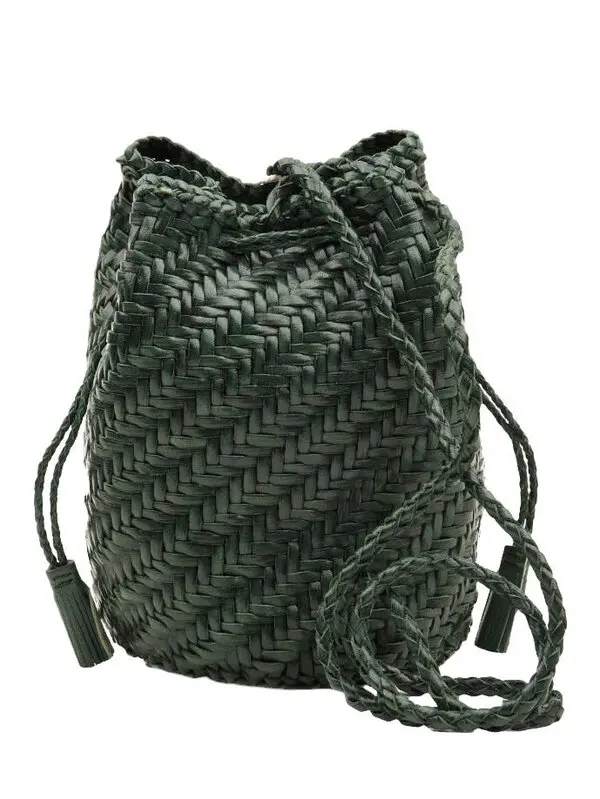 Dragon Diffusion Woven Bucket Bag - Forest