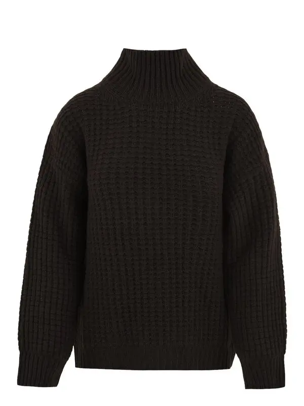 DOUUOD High Neck Sweater - Ciocco