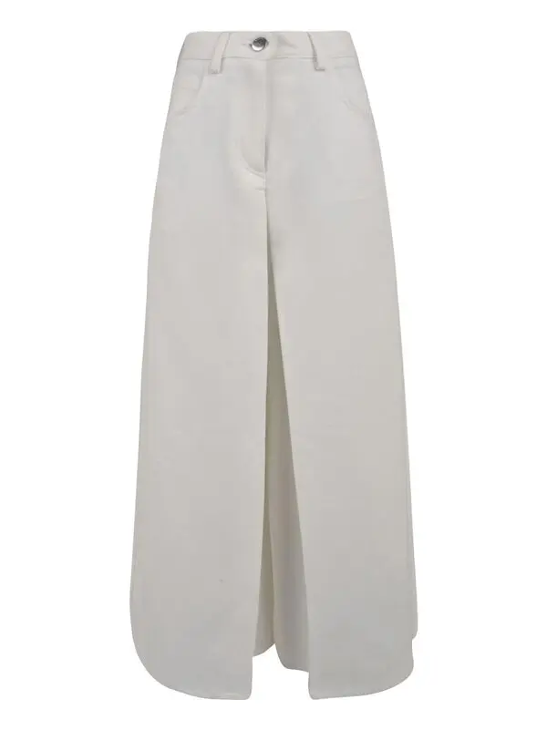 Beatrice B Wide Leg Trousers - White