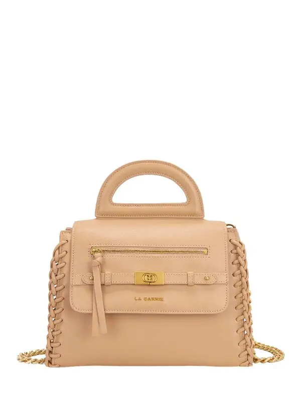 LA CARRIE Top Handle Bag - Beige
