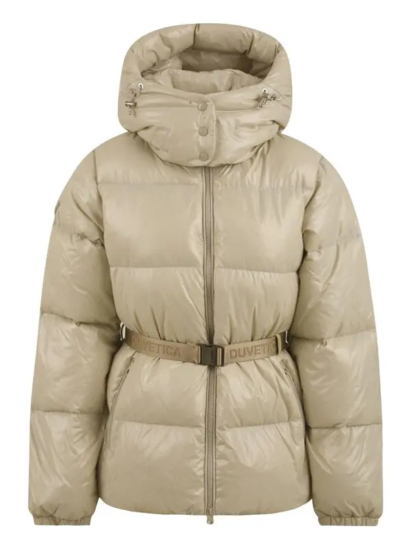 Duvetica Padded Belted Coat - Ivory