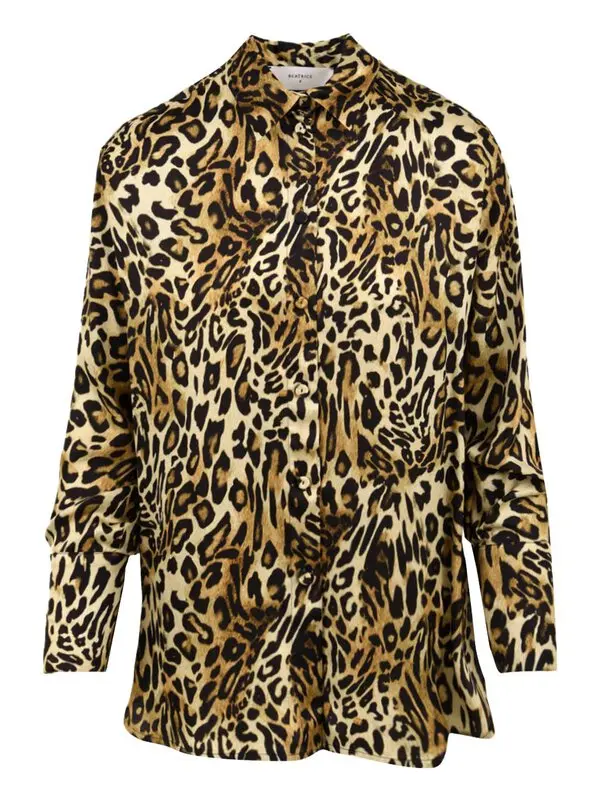 Beatrice B Button Down Shirt - Animalier Print