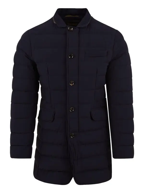 MOORER Coat - Dk Blu