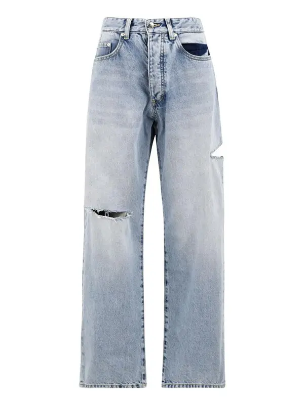 ICON DENIM LOS ANGELES Wide Leg Jeans - Blue