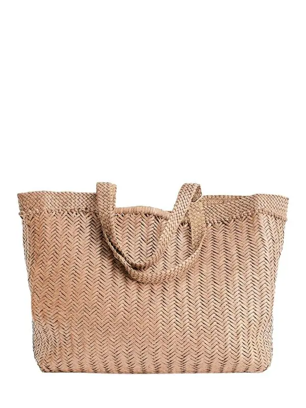 Dragon Diffusion Woven Tote - Pearl