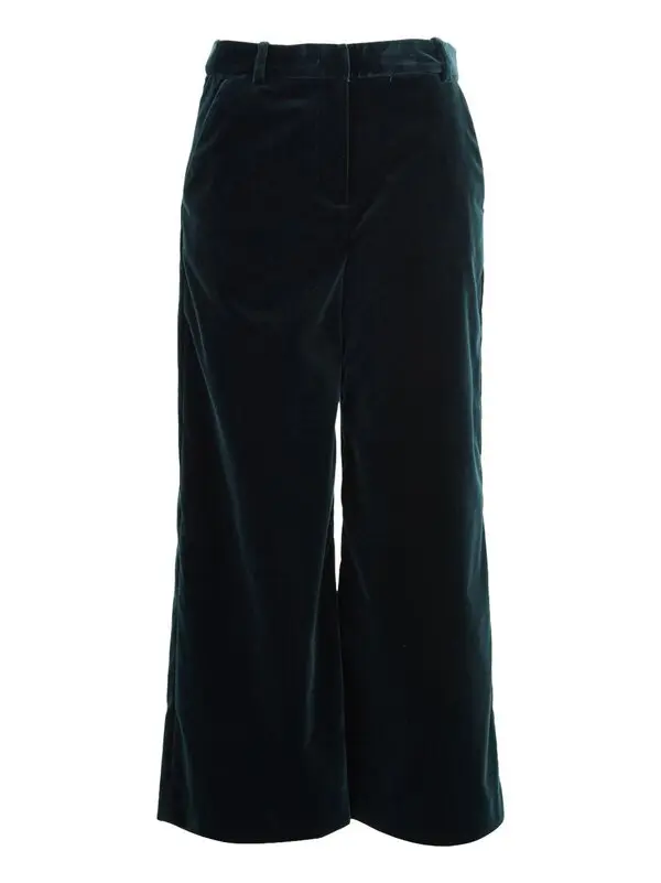 Aspesi Wide Leg Trousers - 01016 Petrolio
