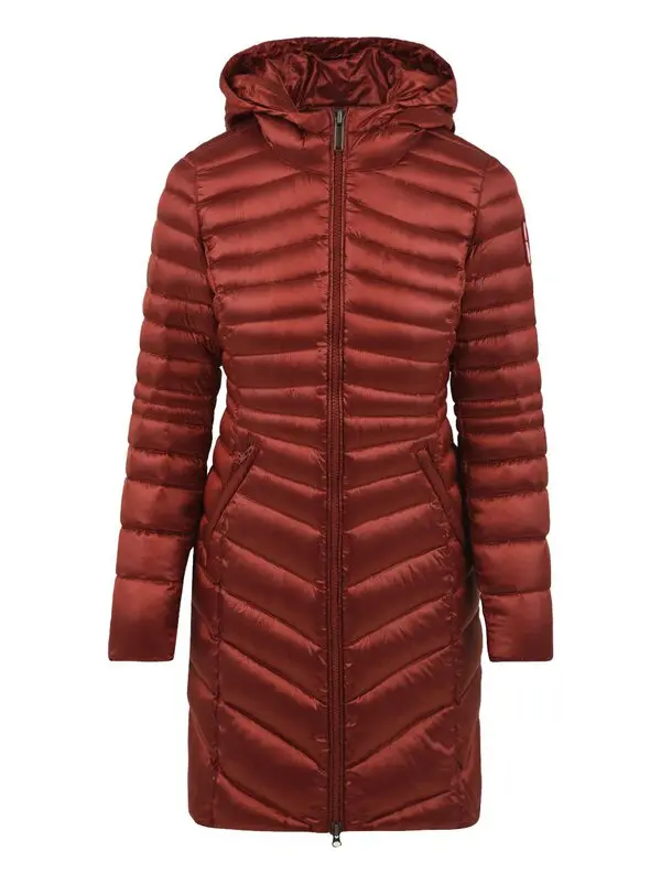 BOMBOOGIE Quilted Puffer Coat - 41 Burgundy