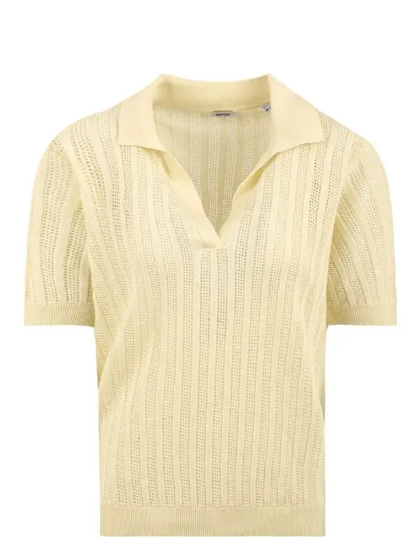 Aspesi Knit Polo - Natural