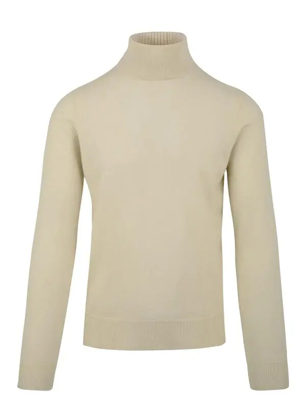 FILIPPO DE LAURENTIIS Long Sleeve Turtleneck Pullover - Latte