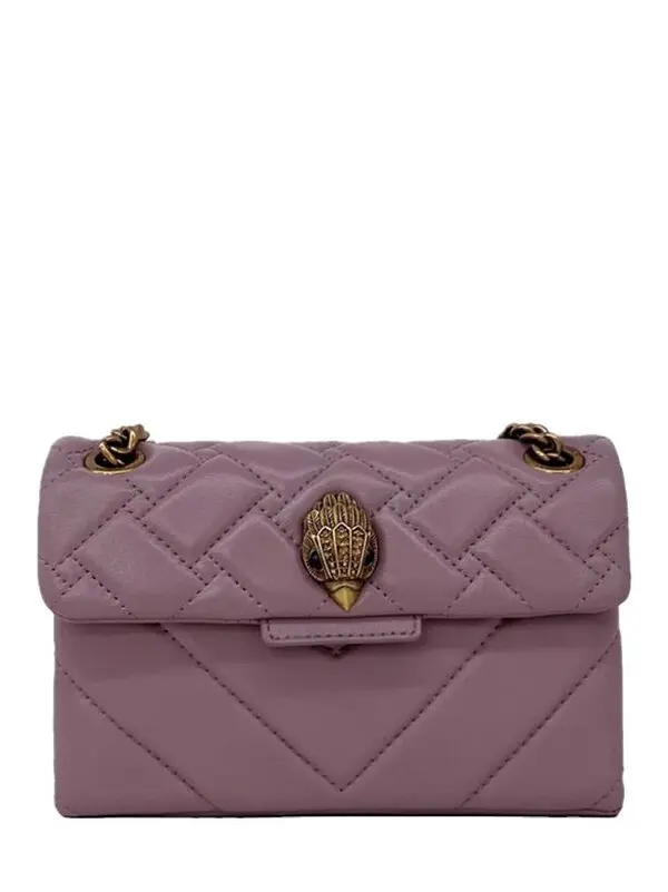 Kurt Geiger Quilted Flap Bag - Purple