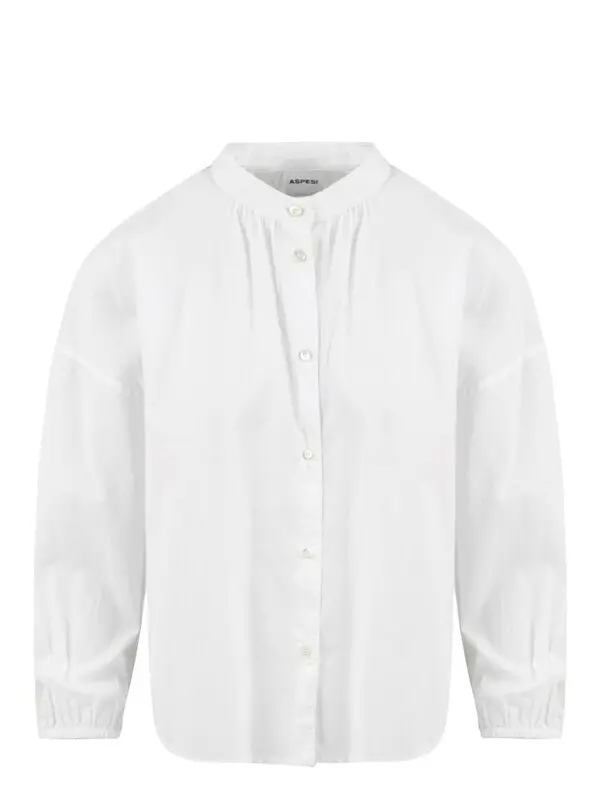 Aspesi Mandarin Collar Shirt - White