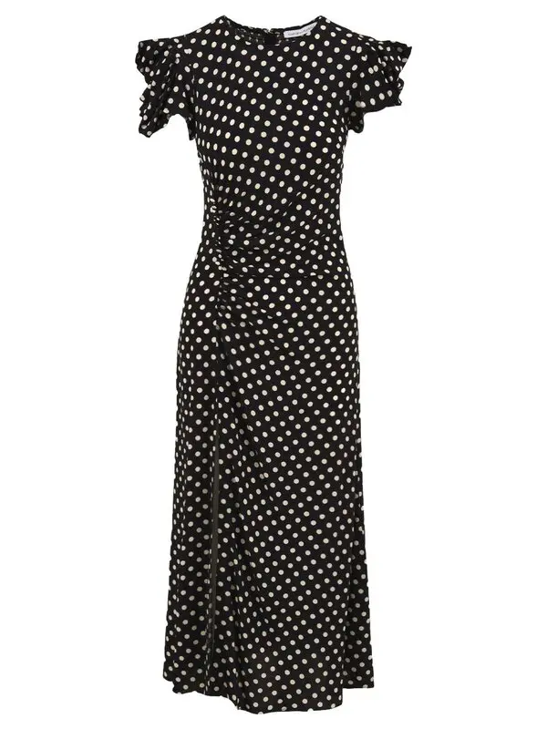MAR DE MARGARITAS Dress - Pois Noir