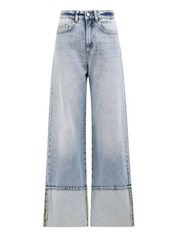 ICON DENIM LOS ANGELES Wide-leg Jeans - Light Sky
