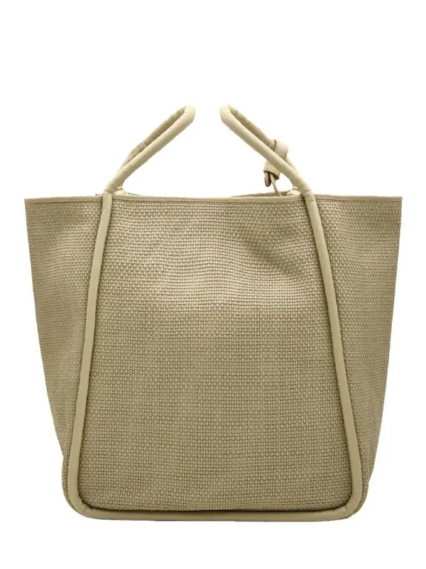 Dragon Diffusion Ana Handwoven Basket Tote - Pearl