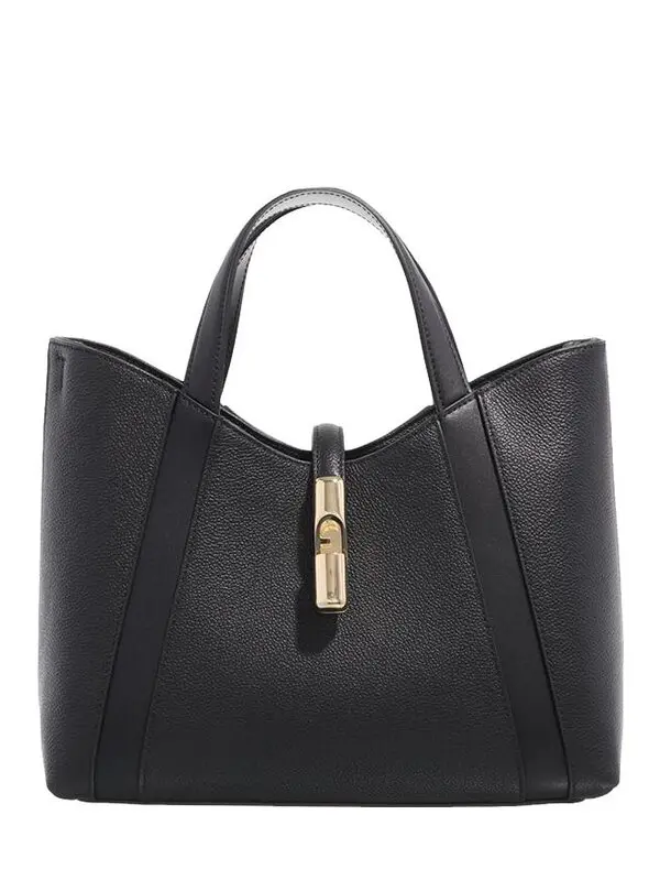 Furla Goccia Leather Tote - Black