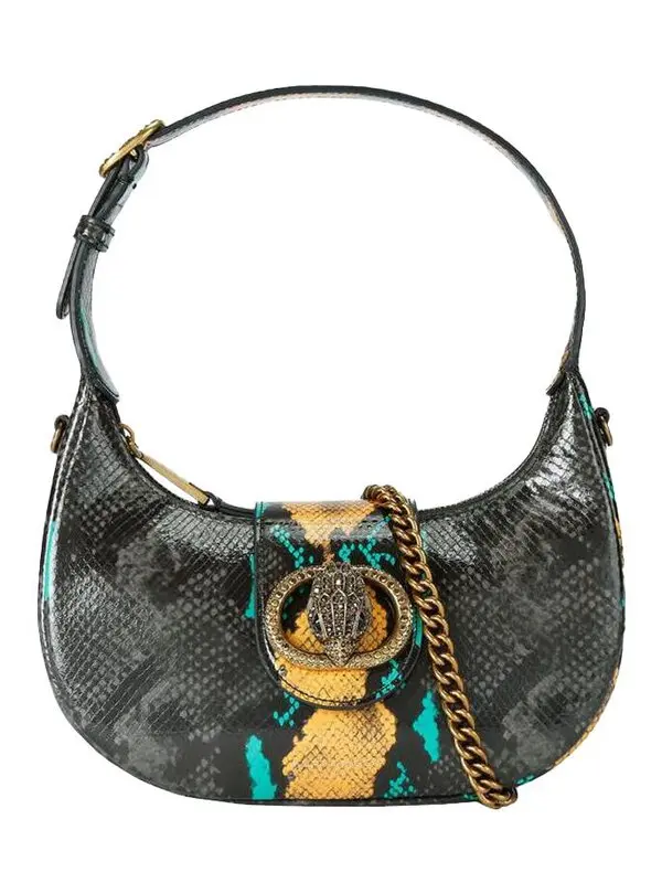 Kurt Geiger Small Chelsea Hobo Bag - Grey/snake Print