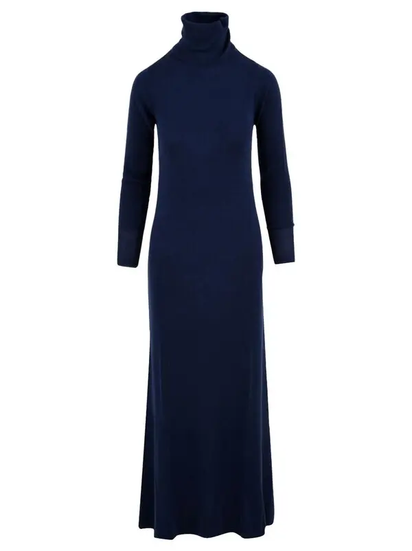 Aspesi Long Sleeve Maxi Dress - Blue