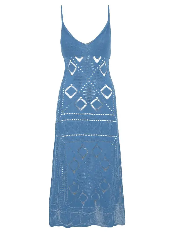 AKEP Sleeveless Midi Dress - Turquoise