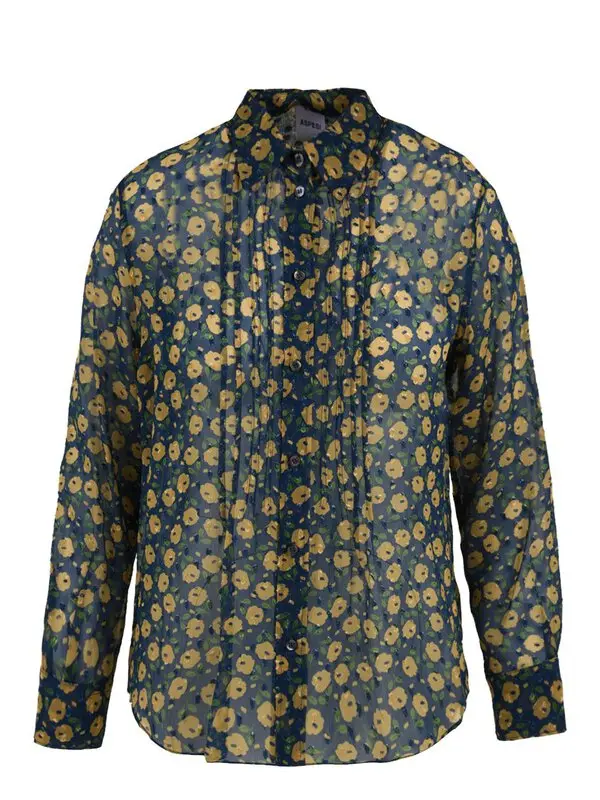 Aspesi Floral Print Shirt - Fiore Beige