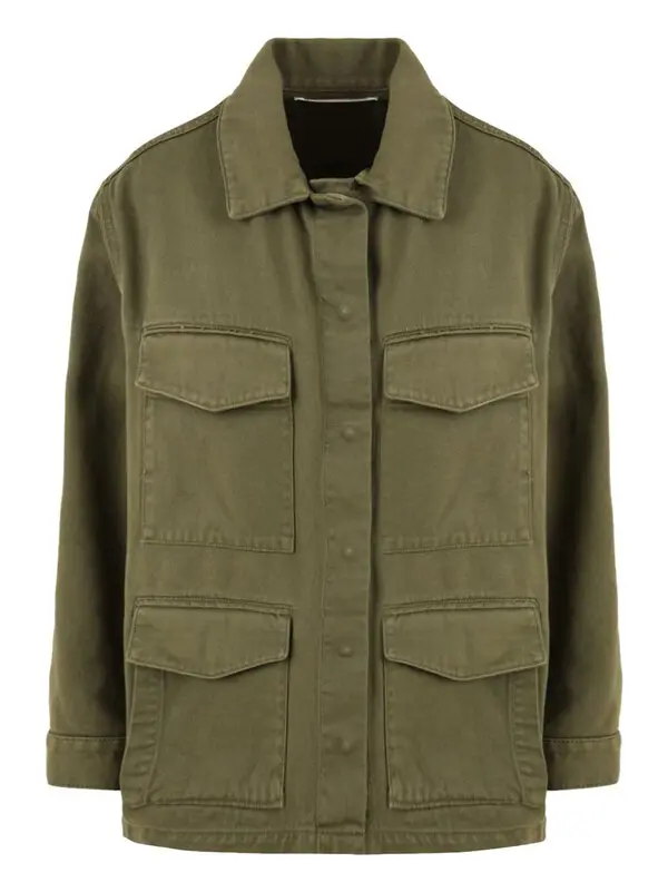 SOLOTRE Collared Jacket - Military
