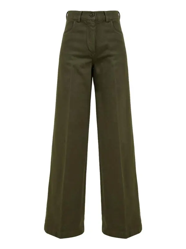Aspesi Wide Leg Trousers - Military
