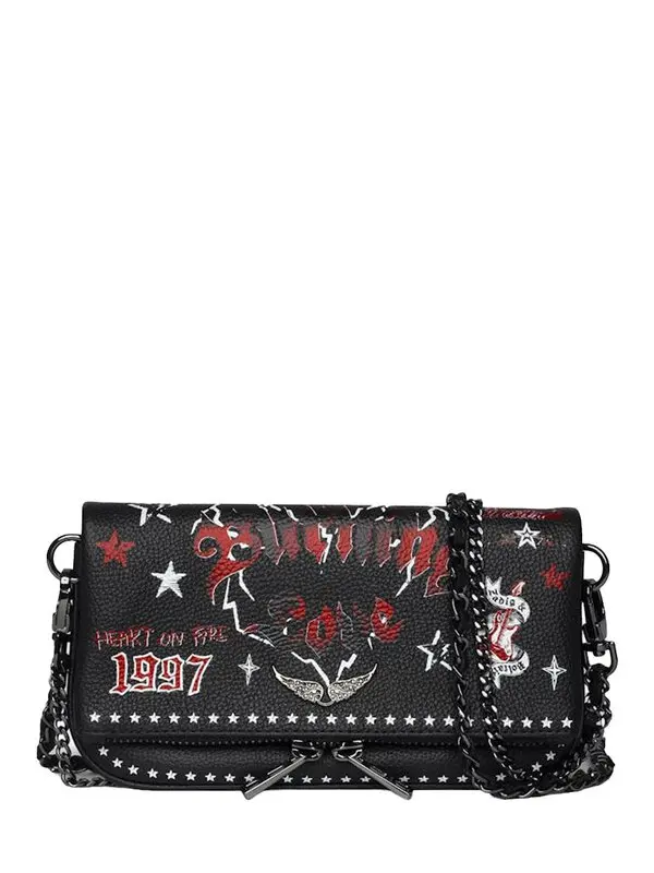 Zadig&Voltaire Embellished Crossbody Bag - Black