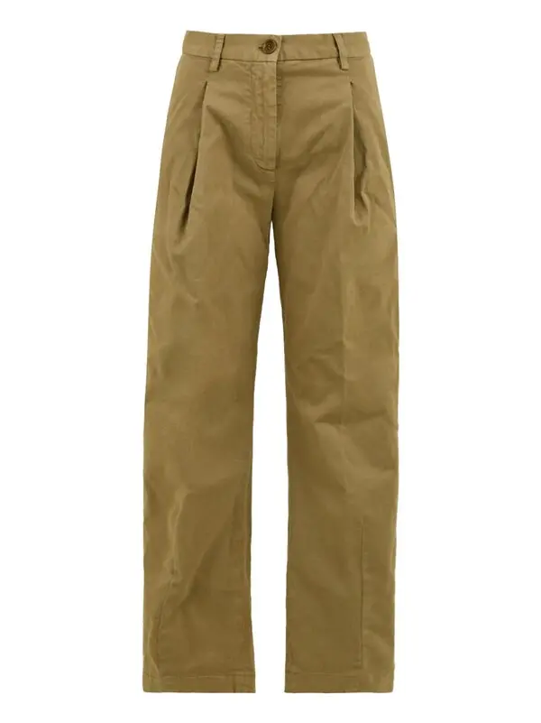Aspesi High-waist Trousers - Khaki