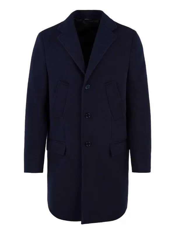 DANIELE ALESSANDRINI Tailored Coat - Blue