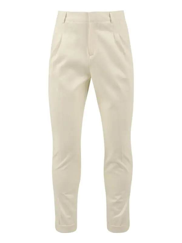 DANIELE ALESSANDRINI Trousers - Cream