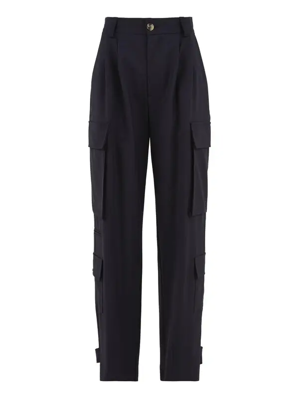 SOLOTRE Trousers - Blu Black