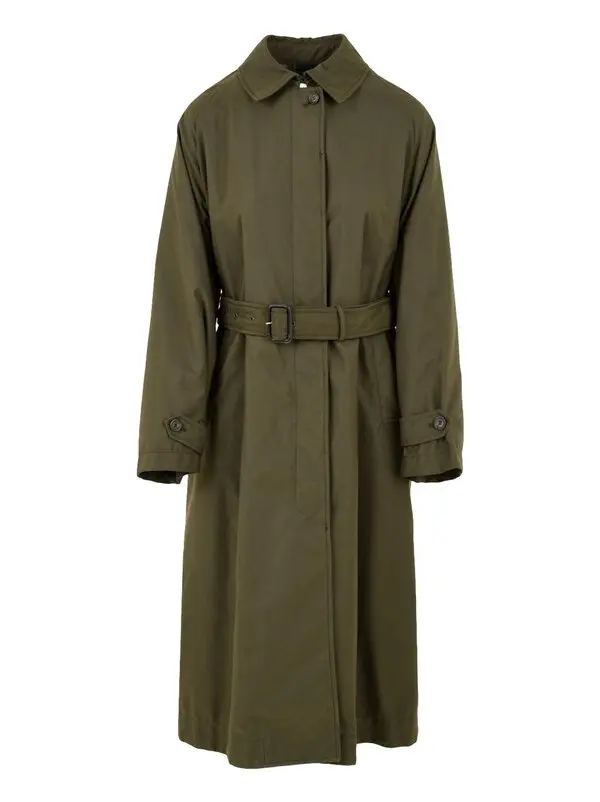 Aspesi Classic Belted Coat - 01239 Verde
