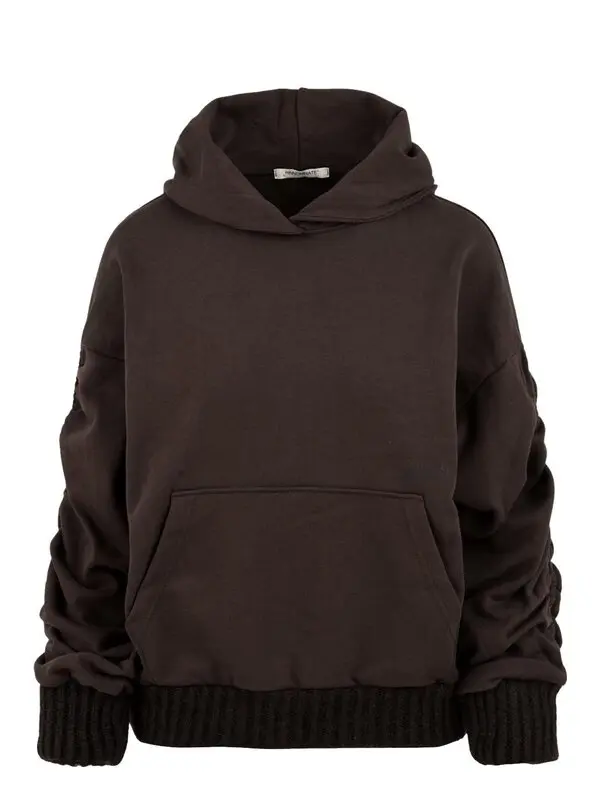 HINNOMINATE Pullover Hooded Sweatshirt - Brown