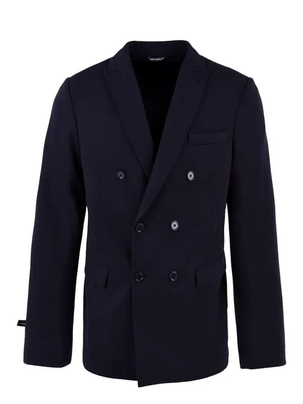 DANIELE ALESSANDRINI Double Breasted Blazer - Blue